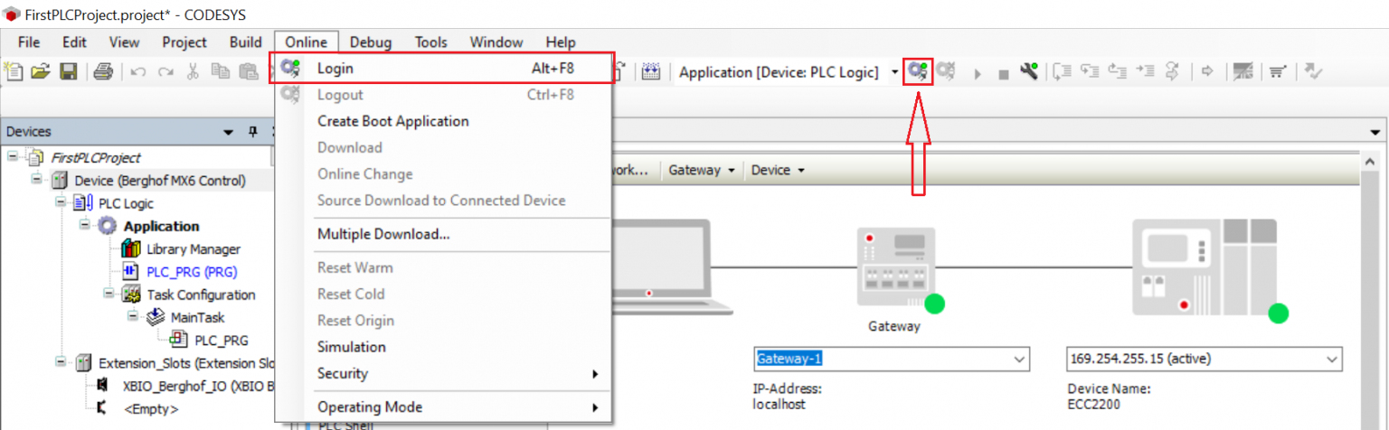 Pierwsze podłączenie i przygotowanie Codesys do pracy ze sterownikiem ...